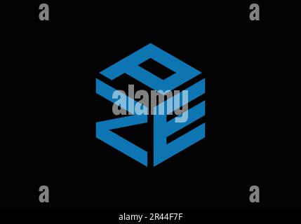 ZEP Initial Monogram Letter PEZ Logo Design Vector Template z e p Cube ...