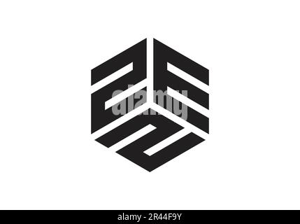 ZEN Initial Monogram Letter ezn Logo Design Vector Template z e n Cube ...