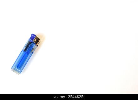 Close up gas lighter fuel on a white background Stock Photo - Alamy