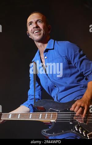 Singer Calogero in concert on the occasion of the Aio Festival in ...