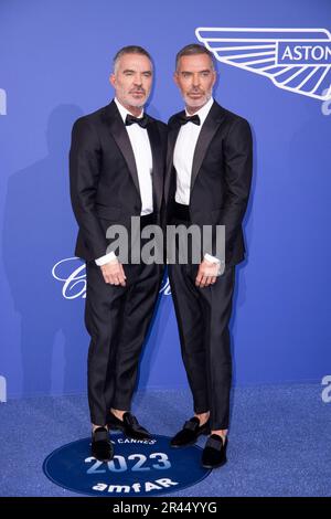 Dean Caton and Dan Caton pose for photographers upon arrival at the ...