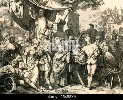 Europa, Deutschland, Tetzel´s Ablaßkram, Illustration ( gezeichnet von ...