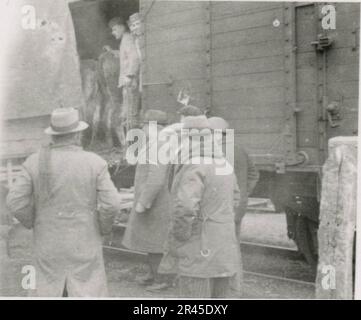 Members of the Hitler Youth and the Bund Deutscher Mädel at the evening ...