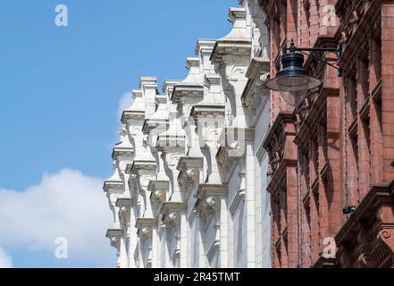 Gothic rooftop Architecture in Queen St in Nottingham City ...
