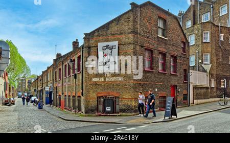 London Camden Herbrand Street and Colonnade The Horse Hospital building ...