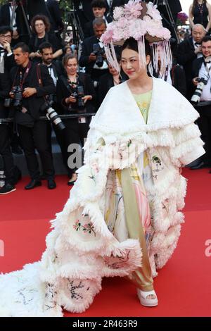 Emily Cheong attends the 'Club Zero' premiere during the 76th Cannes ...