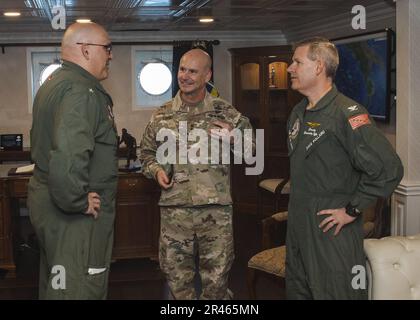 The U.S. Sixth Army Group commander, General Jake Devers, watching a ...