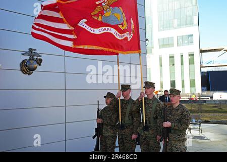 The Marine Corps uncased the flag of their newest unit, the Marine ...