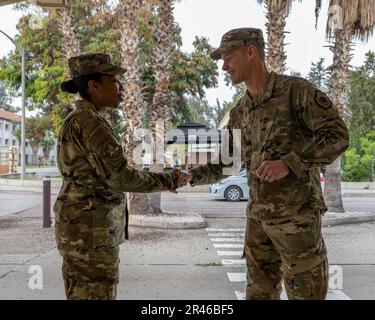 .S. Air Force Maj. Gen. Derek C. France, Third Air Force commander, and ...