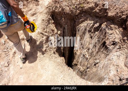 Namakdan Salt Cave on Qeshm Island in Southern Iran taken in January ...
