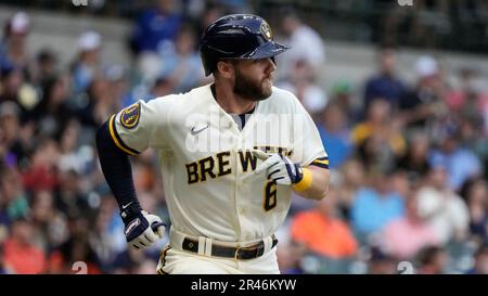 Milwaukee Brewers' Owen Miller during the second inning of a baseball ...