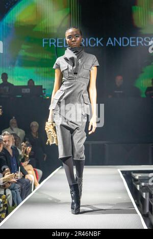 Models walk Frederick Anderson Resort 2024 Fashion Show Featuring ...