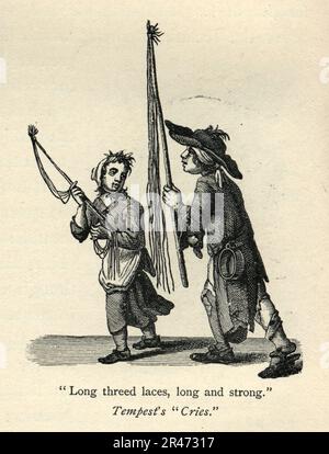 Tempest's Cries of London, Street vendor selling new river water ...