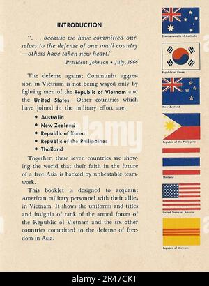 Uniforms Of Seven Allies SEATO 1967 PAM 360-527 08 REPUBLIC OF KOREA ...
