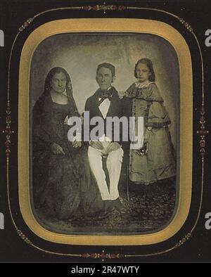 Unknown family 1855 Stock Photo - Alamy