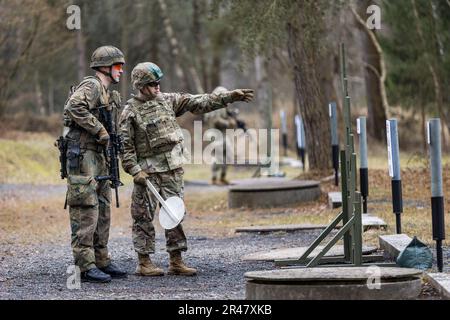 German soldiers assigned to Unteroffizierschule des Heeres, Lehrgruppe ...