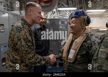 Republic of Korea Marine Lieutenant General Kim Gye-hwan, commandant of ...