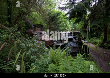 Tank cemetery cornwall uk Stock Photo - Alamy
