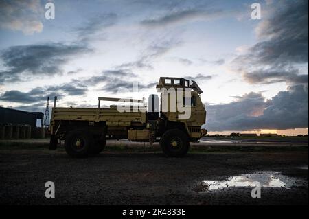 A Light Medium Tactical Vehicle (LMTV) belonging the 640th Aviation ...