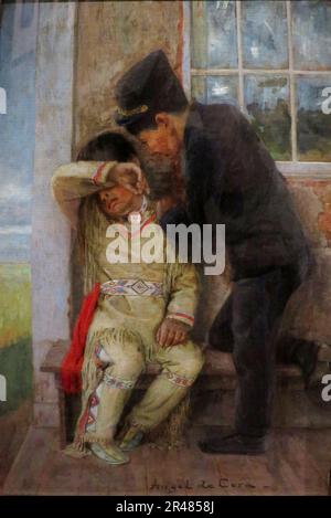 Untitled oil on canvas painting by Angel De Cora, c. 1900, Heard Museum ...