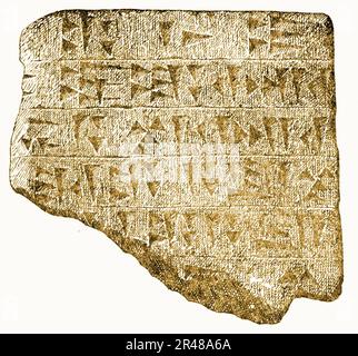 Urartian Tablet 12 Stock Photo - Alamy