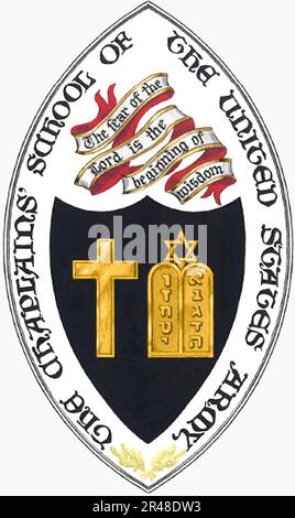 US Army Chaplain School coat of arms 2 Stock Photo - Alamy