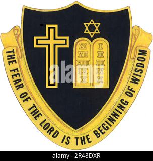 US Army Chaplain School emblem old Stock Photo - Alamy