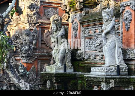 A stunning aerial view of Ubud temple in Bali, Indonesia Stock Photo ...