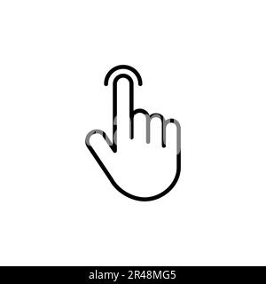 Hand cursor icon. cursor icon vector. hand cursor icon clik Stock ...