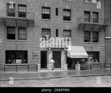 Tenement housing, New York City, USA, 1890s. Artist: Unknown Stock ...