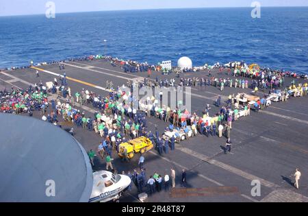 US Navy Steel beach picnic aboard USS Truman Stock Photo - Alamy