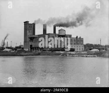 Edison Electric Plant, Detroit Edison Company, Detroit, Michigan, USA ...