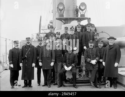 U.S.S. Brooklyn, Captain Cook and officers, "679" and "Detroit ...