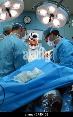 Operating room at the U.S. Military Hospital #57, medical corps, Paris ...