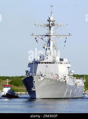 US Navy On April 12, 2003 the Navy commissioned its newest guided ...