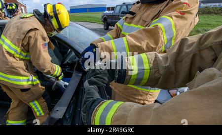 A Dutch Firefighter with the 491st Squadron of the Royal Netherlands ...