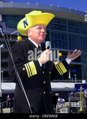 US Navy Vice Adm. Rodney Rempt, Superintendent of the U.S. Naval ...