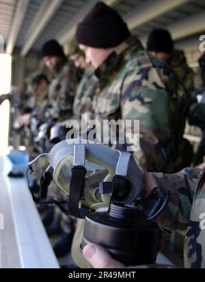 US Navy MCU-2P gas masks assesssment aboard USS John C. Stennis (CVN 74 ...