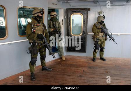 US Navy A Spanish Special Operations Forces (SOF) soldier searches a ...