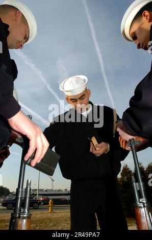 US Navy A boarding team member aboard the U.S. Coast Guard Cutter Adak ...
