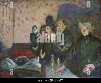 Edvard Munch, Death Struggle, painting, 1915 Stock Photo - Alamy