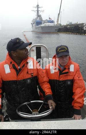 US Navy Boatswain's Mates Stock Photo - Alamy