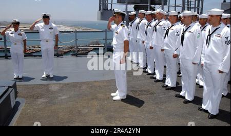 US Navy Twenty one shots from 40mm guns aboard the amphibious assault ...