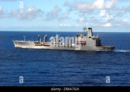 US Navy The Military Sealift Command (MSC) combat stores ship USNS Spica (T-AFS 9) steams ...