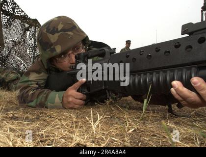 US Navy Torpedoman's Mate 1st Class salutes the color guard Stock Photo ...