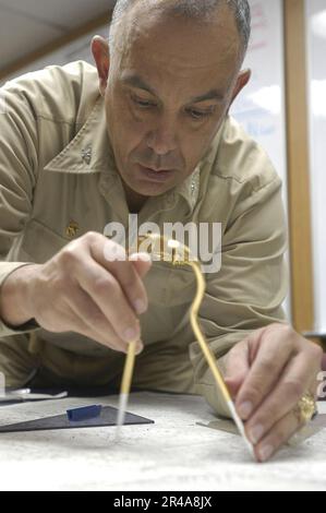 US Navy Commodore, Destroyer Squadron Two Eight (DESRON 28 Stock Photo ...