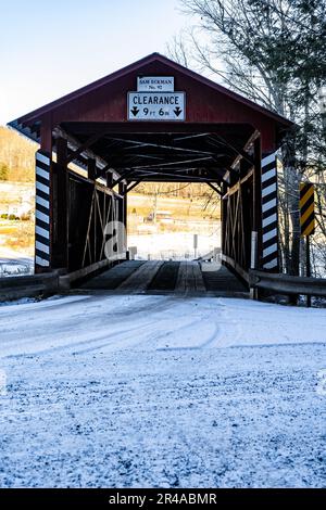 The Sam Eckman Covered Bridge in Columbia County, Pennsylvania Stock ...