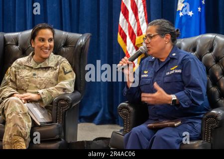 U.S. Coast Guard Cmdr. Lisa Sharkey, commanding officer of Base Los ...
