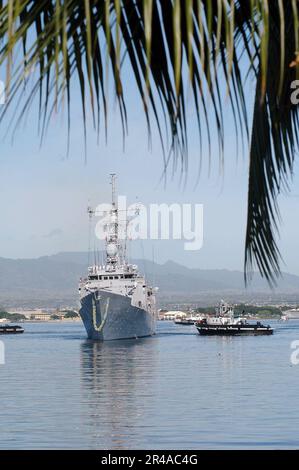 US Navy The Pearl Harbor-based guided missile frigate USS Crommelin ...
