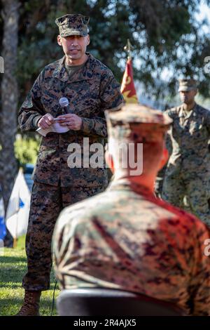 U.S. Marines Sgt. Maj. Fausto Cabrera, sergeant major of Combat ...